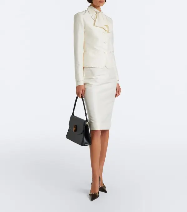 Gucci Single-breasted Silk Faille Blazer