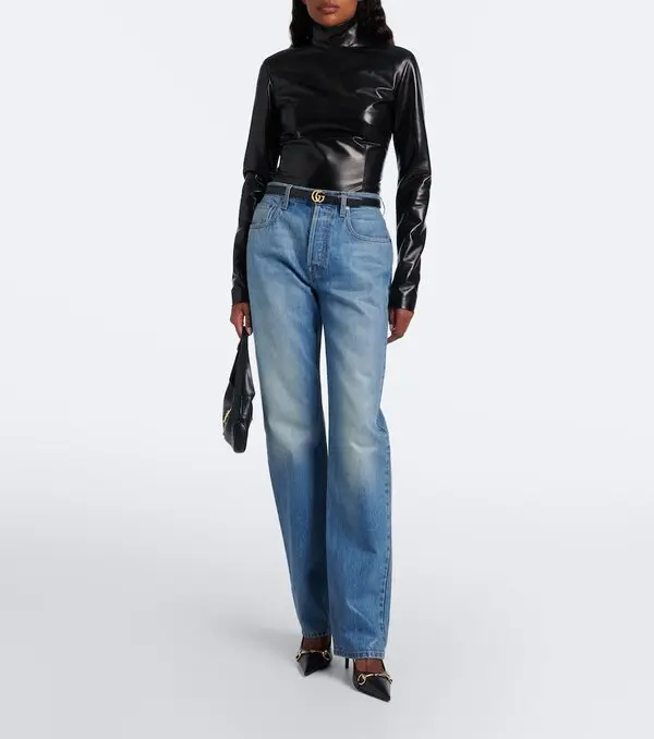 Gucci Leather Top
