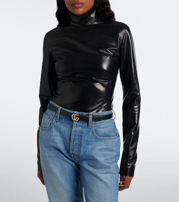 Gucci Leather Top