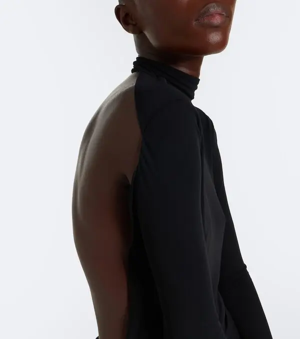 Gucci Open-back Crêpe Jersey Maxi Dress