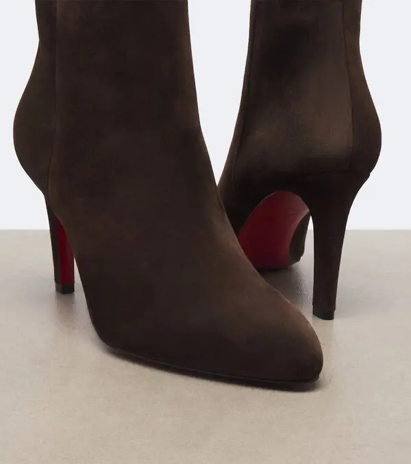 CHRISTIAN LOUBOUTIN Fannylove Suede Ankle Boots