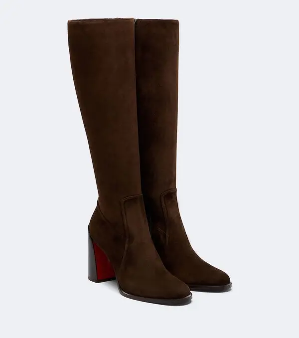 CHRISTIAN LOUBOUTIN Iranina Suede Knee-high Boots - Brown