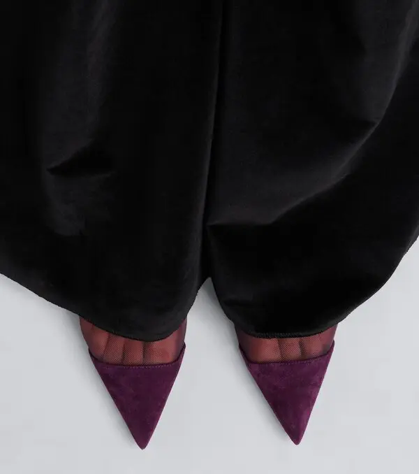 GIANVITO ROSSI Suede-trimmed Mesh Pumps