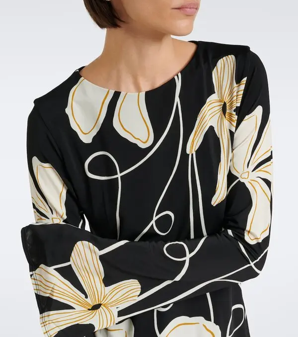 CALA DE LA CRUZ Maisha Floral Minidress