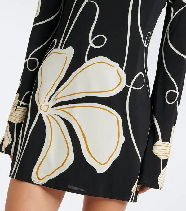 CALA DE LA CRUZ Maisha Floral Minidress