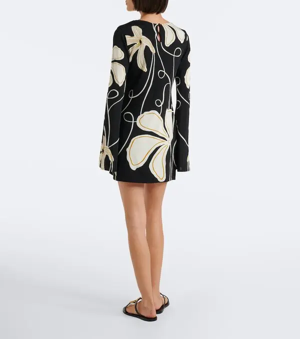 CALA DE LA CRUZ Maisha Floral Minidress