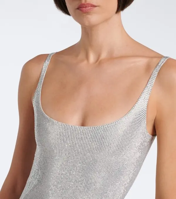 Gucci Crystal-embellished Jersey Minidress
