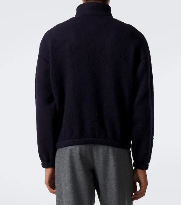 JIL SANDER Wool-blend Half-zip Sweater