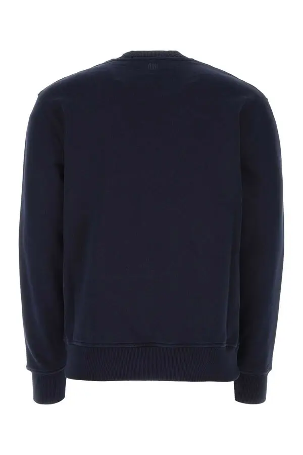 AMI Paris Navy Cotton Sweatshirt