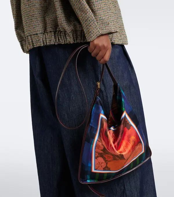Dries Van Noten Medium Printed Shoulder Bag