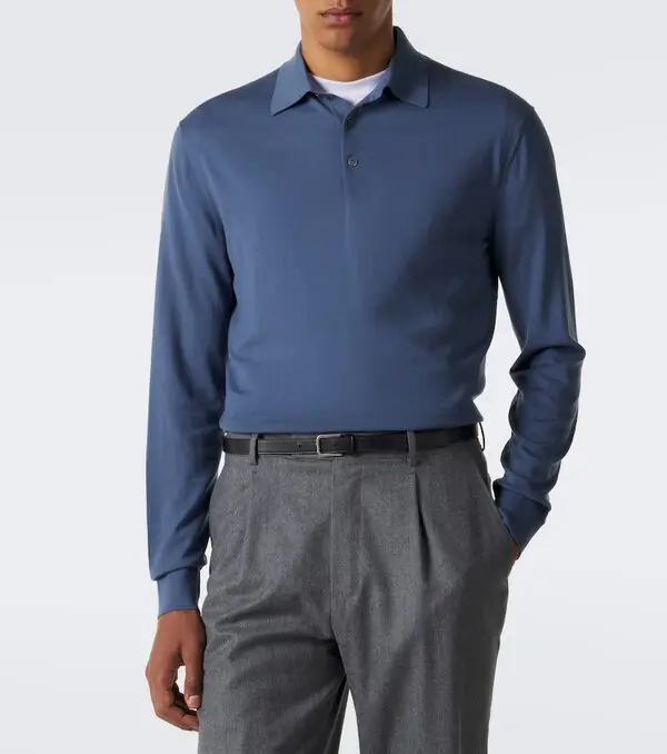 Zegna Wool Polo Sweater