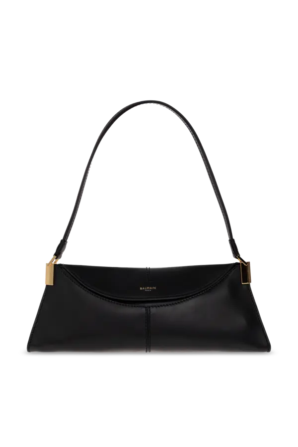 Balmain 64-83 Small’ Leather Bag - Black