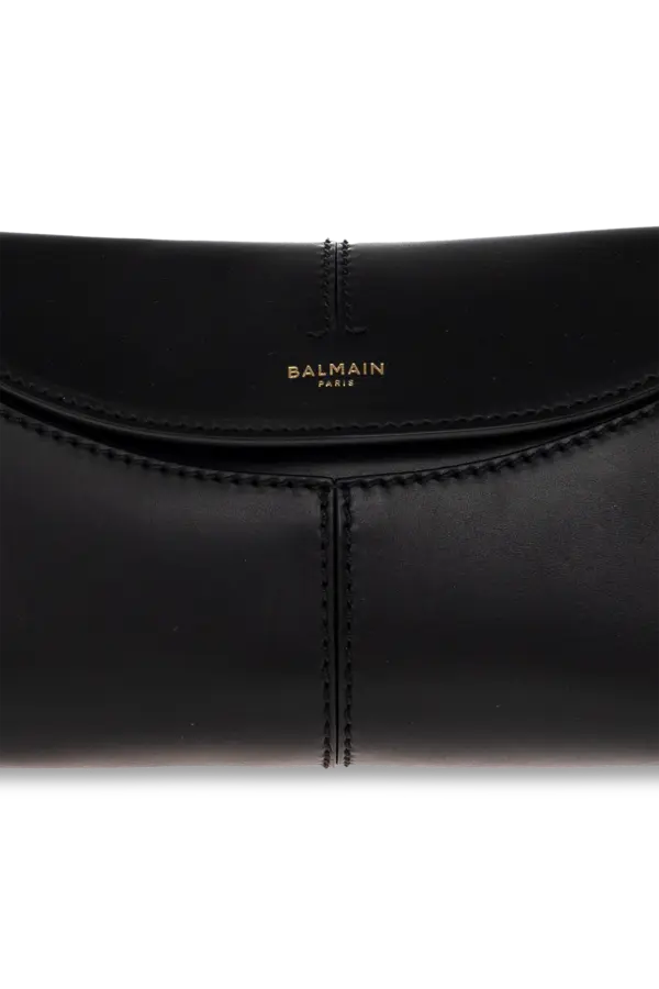 Balmain 64-83 Small’ Leather Bag - Black