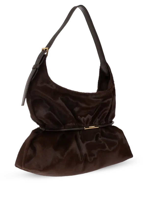 Balmain Sphynx Medium’ Leather Bag With Logo