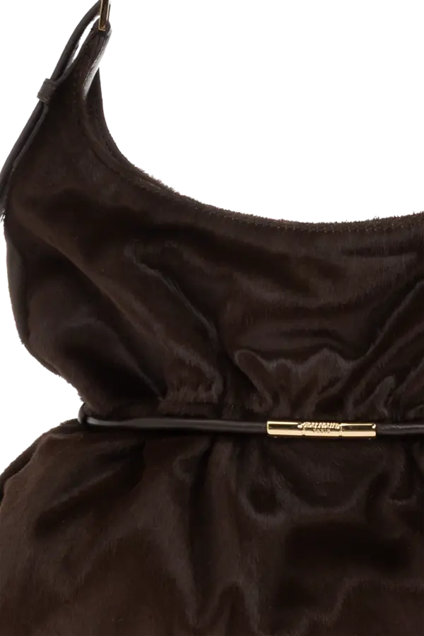 Balmain Sphynx Medium’ Leather Bag With Logo