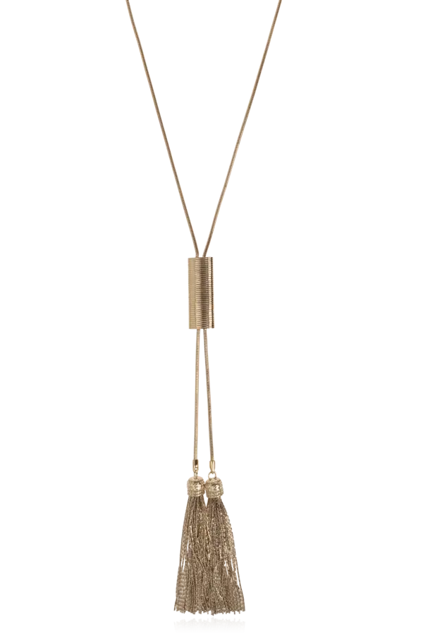 Balmain Brass Necklace With Tassels