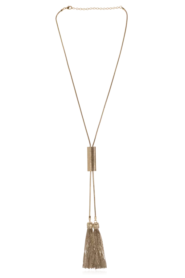 Balmain Brass Necklace With Tassels