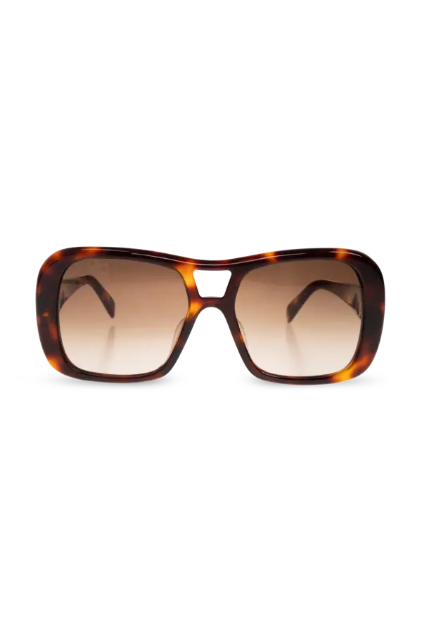 Celine Triomphe Havana’ Sunglasses - Brown