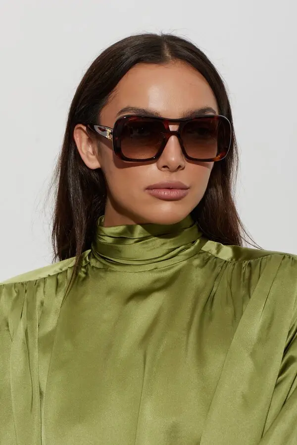 Celine Triomphe Havana’ Sunglasses
