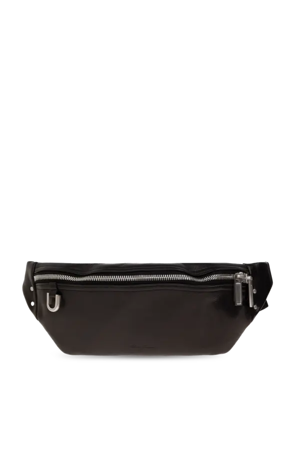 Rick Owens Leather ‘geo Bumbag - Black