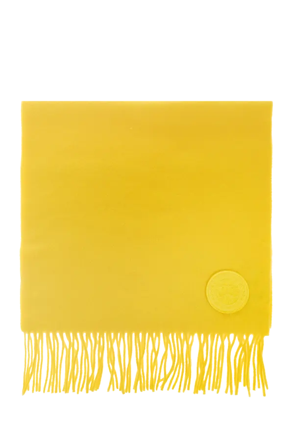 Canada Goose Wool Scarf With Fringes - Yellow