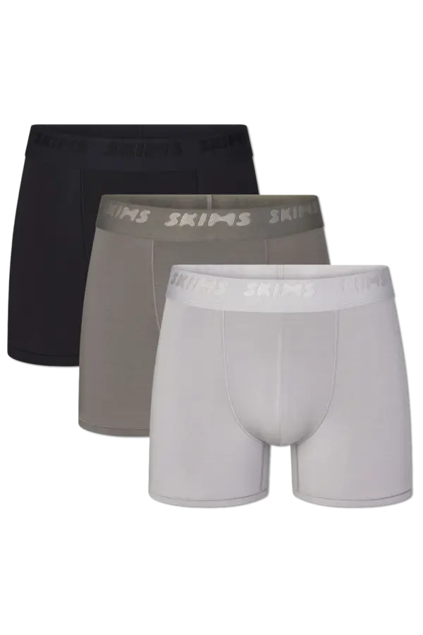 SKIMS Three-pack Of Boxers - Multicolour