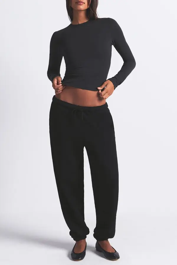 SKIMS Long-sleeve T-shirt - Black