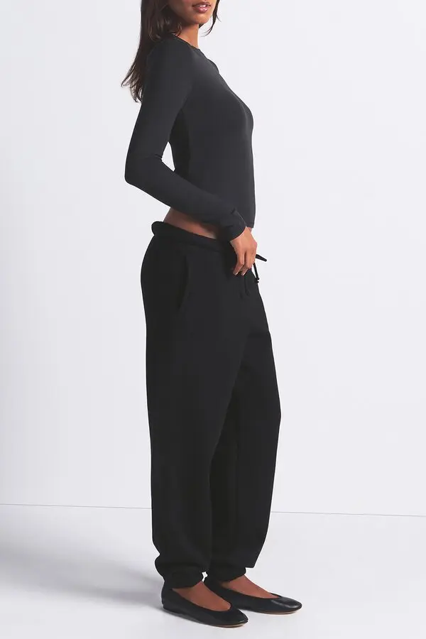 SKIMS Long-sleeve T-shirt - Black