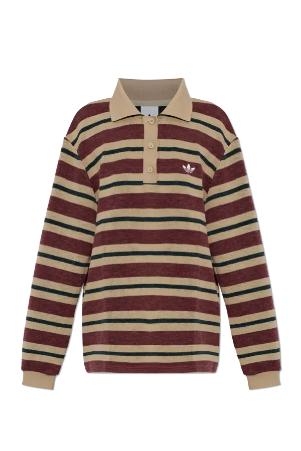 ADIDAS ORIGINALS Long-sleeve Polo - Beige