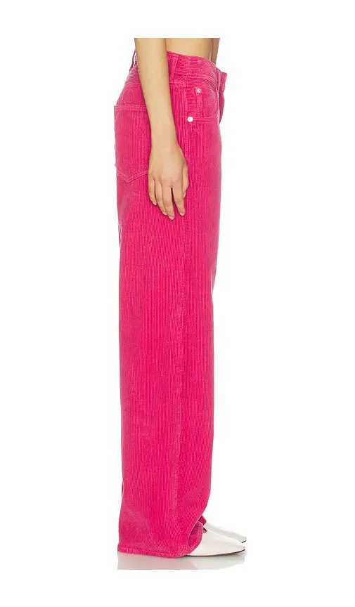 AGOLDE Low Curve Corduroy Jean In Pink