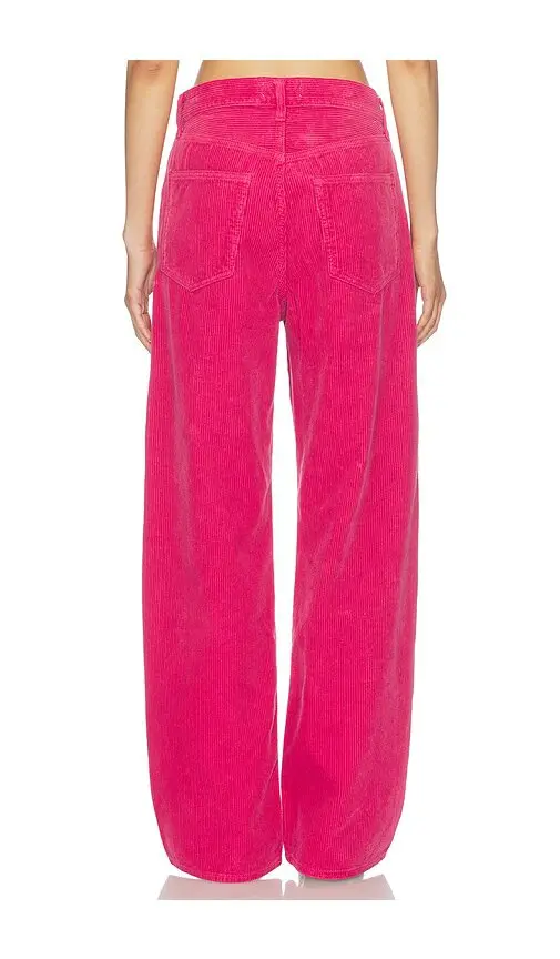 AGOLDE Low Curve Corduroy Jean In Pink