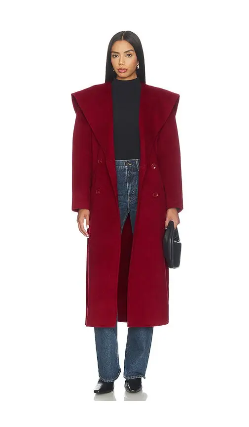 Ulla Johnson Rory Wool Coat In Red