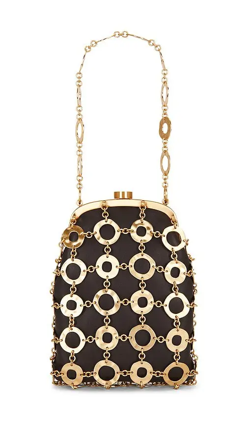 Cult Gaia Brielle Wristlet Bag In Brown