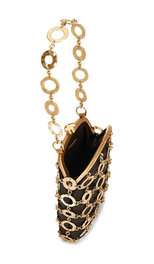 Cult Gaia Brielle Wristlet Bag In Brown