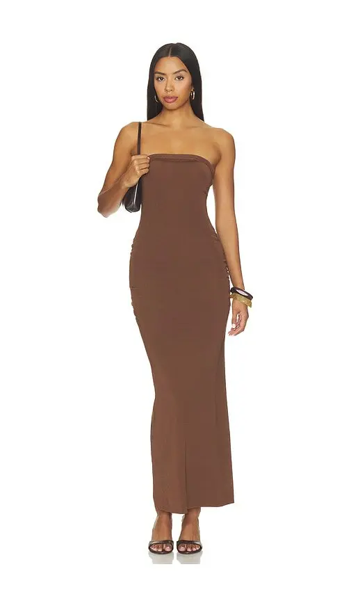 LOVERS AND FRIENDS Elyzabeth Strapless Dress - Brown