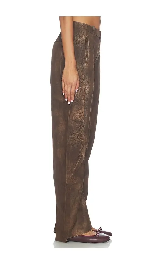 Free People X We The Free Spotlight Faux Trouser In Chocolate