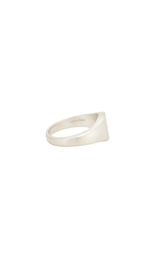 SERGE DENIMES Envy Signet Ring In Metallic