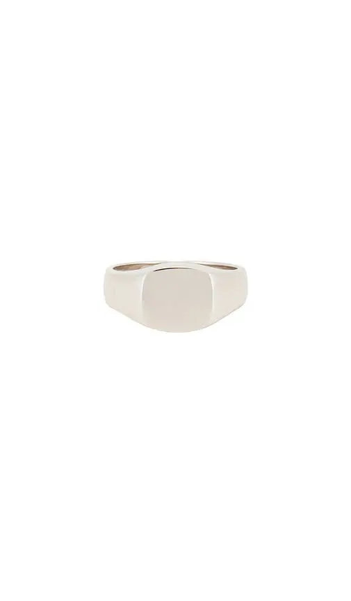 SERGE DENIMES Signet Ring In Metallic