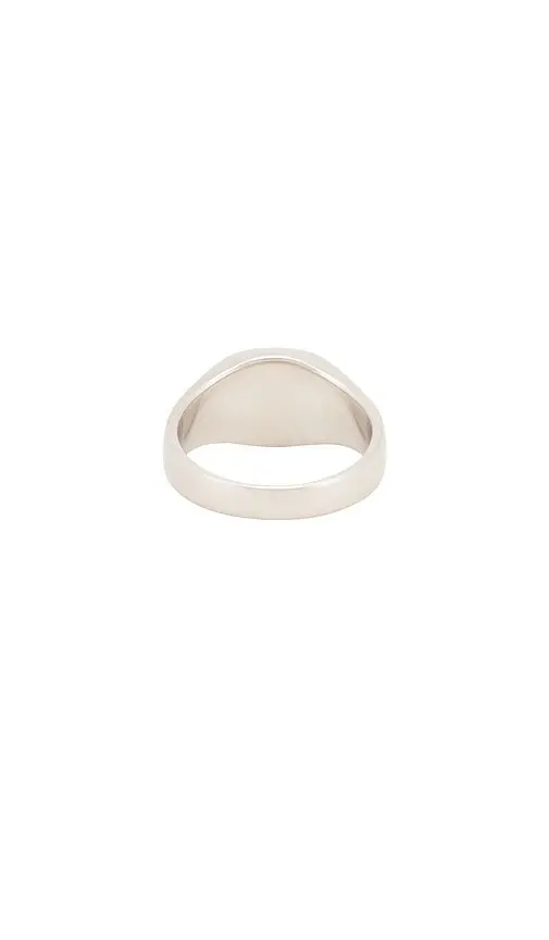 SERGE DENIMES Signet Ring In Metallic