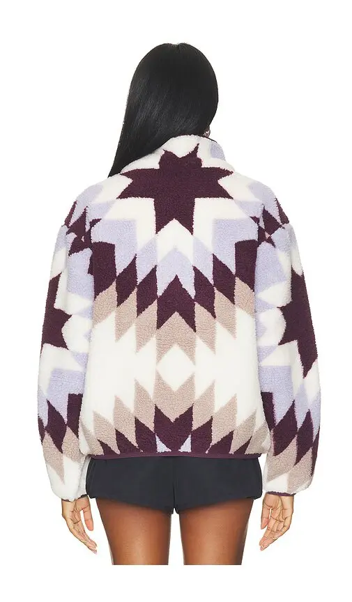 The Upside Harlow Fleece Pullover In Purple