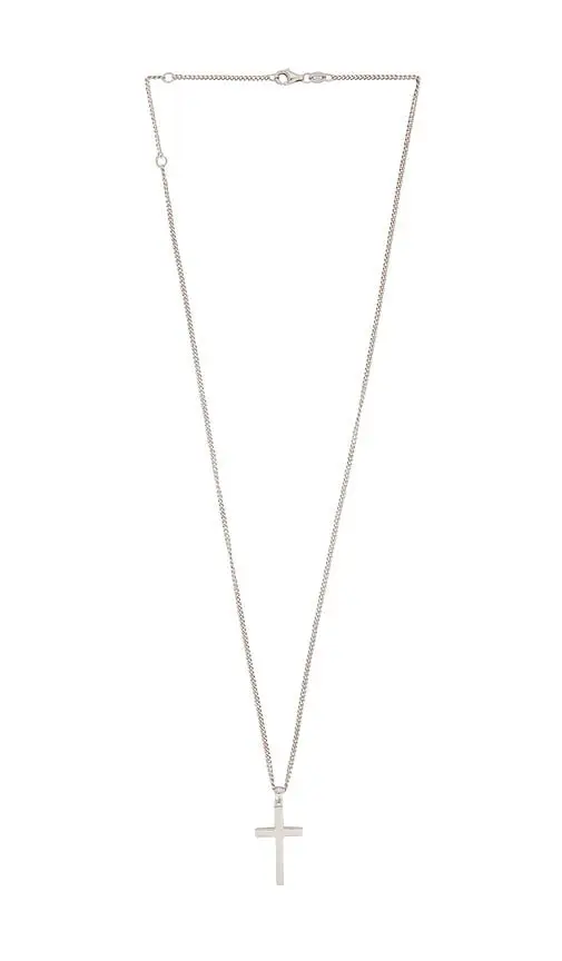 SERGE DENIMES Cross Necklace In Metallic