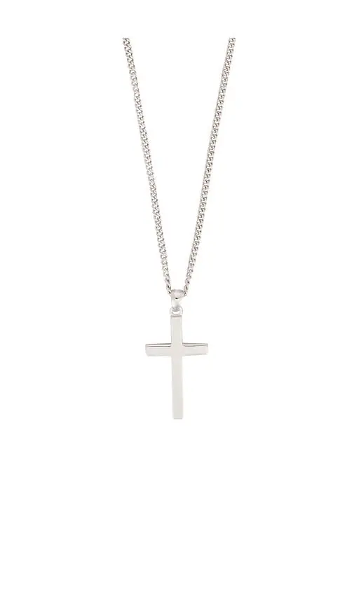 SERGE DENIMES Cross Necklace In Metallic