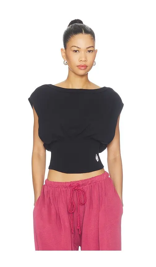 Free People X Light Of Day Banded Tee - Black
