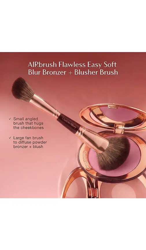Charlotte Tilbury Dual Ended Bronzer & Blush Brush - N,a