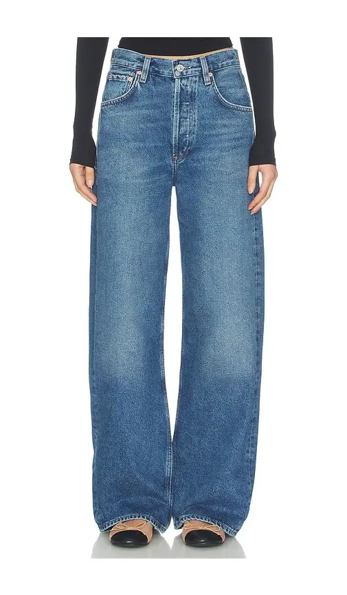 Citizens Of Humanity Ayla Baggy Jean In Blue - Dynasty