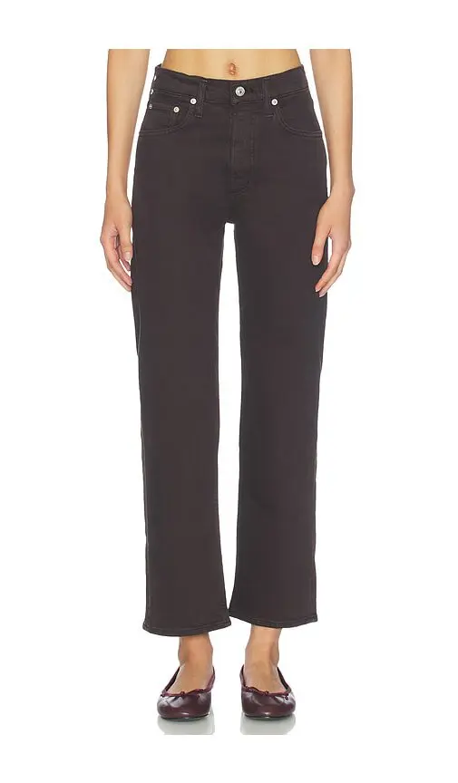 Citizens Of Humanity Palma Straight In Brown - Carob