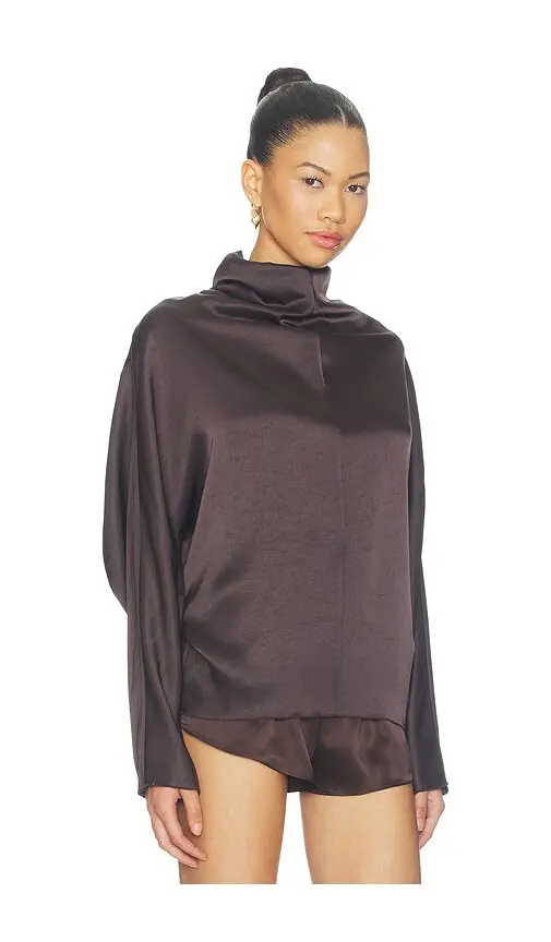 Citizens Of Humanity Ilaria Draped Top In Brown