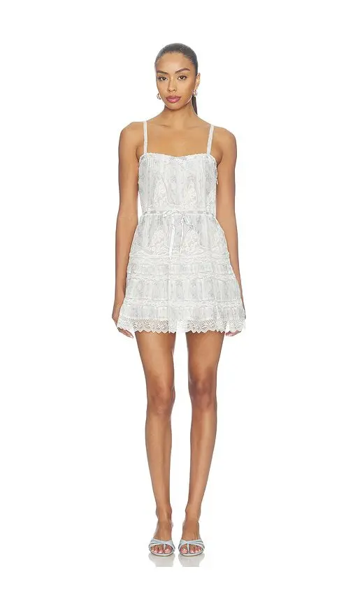LoveShackFancy Saphirae Dress In White - Iris Amour