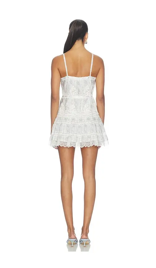 LoveShackFancy Saphirae Dress In White