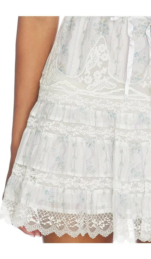 LoveShackFancy Saphirae Dress In White